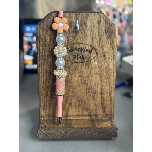Handmade | Office | 621 Inspired Handcrafted Extended Length Beaded Pen ...